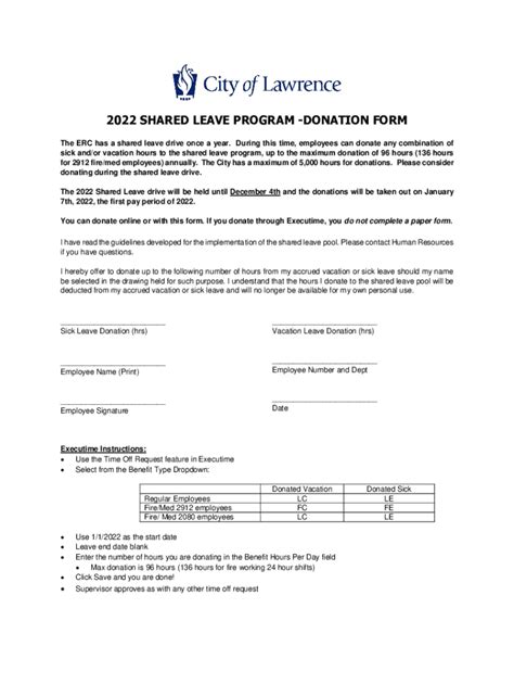 Fillable Online How To Create A Leave Donation Program Shrm Fax Email