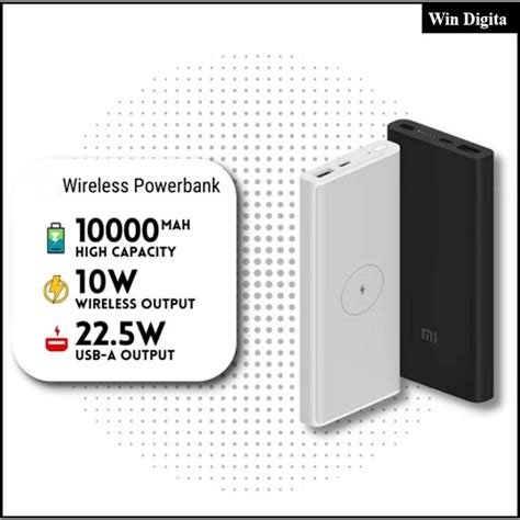 Xiaomi Wireless Power Bank 10000mAh WPB15PDZM Mi Powerbank 10000 10W Qi ...