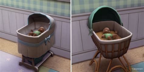 Sims 4 Cribs Cc Balmoral Mini Crib Luxury Handcrafted Rocking Crib