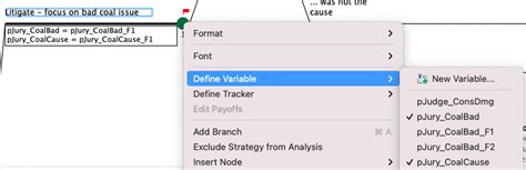 Defining Variables At A Specific Node