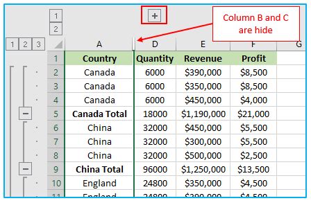 How To Outline Group Data In Excel