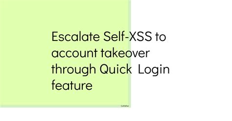 Self Xss To Ato Via Site Features