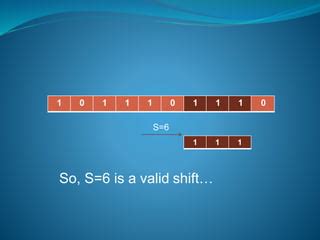 String Matching Algorithms The Naive Algorithm Pptx