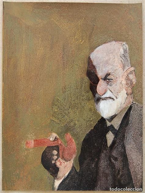 Freud Psicoanalisis Pintura Original De Menc Comprar Pintura Al