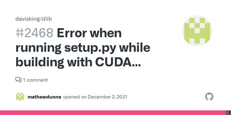Error When Running Setuppy While Building With Cuda Support · Issue
