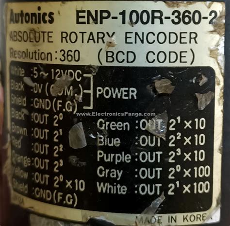 autonics enp 100r 360 2 5 12v dc absolute rotary encoder re125 star international