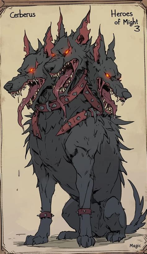 Cerberus в 2025 г Эскизы персонажей Мифические существа