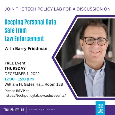 Tech Talk With Barry Friedman Keeping Personal Data Safe From Law