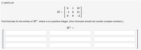 Solved Point Let M Chegg Com