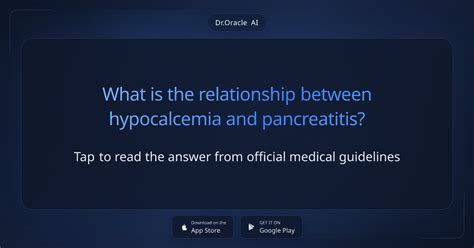 What Is The Relationship Between Hypocalcemia And Pancreatitis