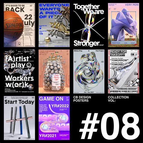 Cb Poster Collection Vol08 On Behance Graphic Design Posters Book