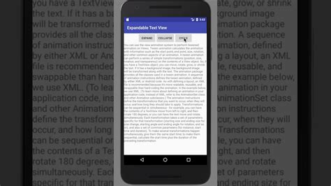 how to use expandable text view android library youtube