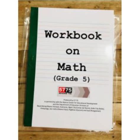 [legit] Grade 5 Math Workbook From Deped Tambayan Colored Piso Print Lazada Ph