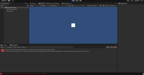 Error Related To Unity Remote Ask GameDev Tv