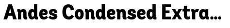 Andes Condensed Extrabold Fuente Webfont And Desktop Myfonts