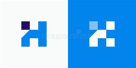 Geometric Letter I H Initial Vector Logo Design With A Modern Simple Clean And Abstract Style