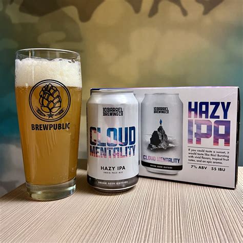 10 Barrel Brewing Returns With Cloud Mentality Hazy Ipa Brewpublc