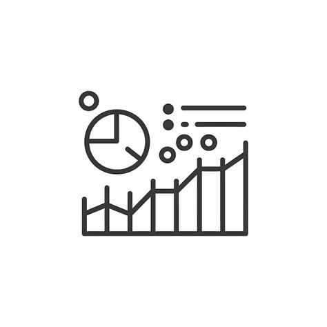 Line Graph With Pie Chart And Data Points Premium Ai Generated Vector