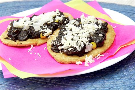 Tlacoyos Oval Corn Tortillas With Huitlacoche Corn Fungus And Cheese