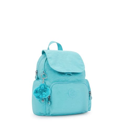 Kipling Mini Backpack With Adjustable Straps Female Deepest Aqua City