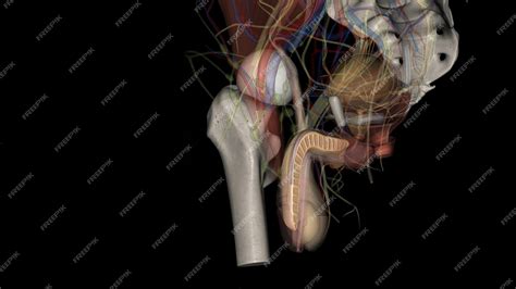 El Cuerpo Cavernoso Es El Tejido Erecto De Su Pene Foto Premium