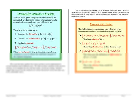 SOLUTION Integration By Parts Theory Aspects 1 Studypool