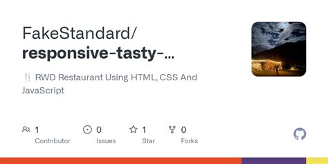 GitHub FakeStandard Responsive Tasty Restaurant Fork And Knife RWD Restaurant Using HTML