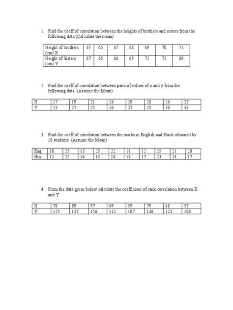 assignment problems pdf correlation and dependence linear trend