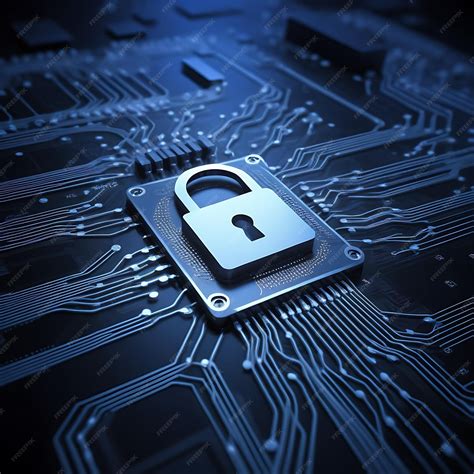 Cybersecurity Service Concept Of Motherboard And Safety Authentication