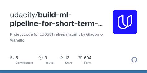 github udacity build ml pipeline for short term rental prices