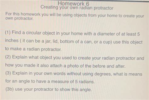 Solved How Can I Use My Own Diy Protractoer To Show Angle Of
