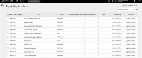 Searching And Emailing Knowledge Base Articles In Dynamics 365 Carl