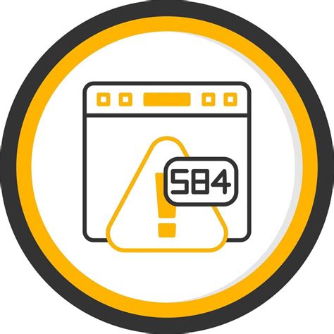 Error 584 Authentication Cookie Invalid Line Two Color Circle 67512999