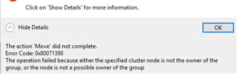 Hyper V Live Migration Failed Microsoft Qanda
