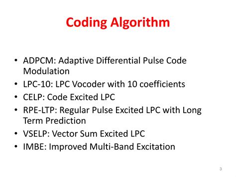 Speech Coding Std Pptx
