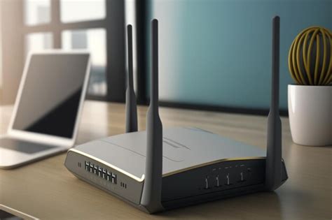 Premium Photo Router On The Table Router Is A Device That Forwards