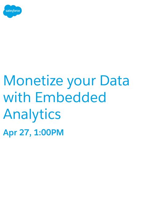 Monetize Your Data With Embedded Analytics