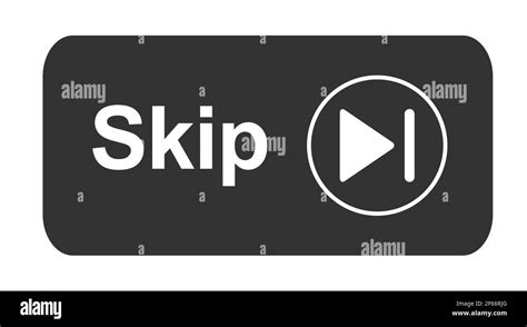 skip ad button web icon isolated on the white background stock vector