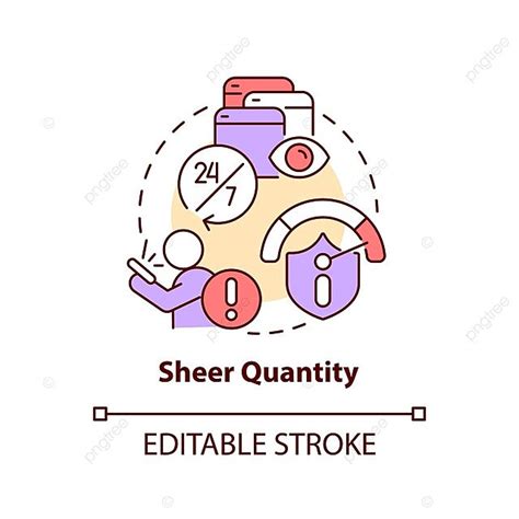 Sheer Quantity Concept Icon Issue Flat Internet Vector Issue Flat