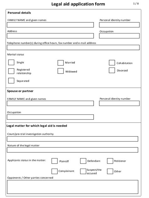 Legal Aid Application Form Pdf At Amy Jonsson Blog