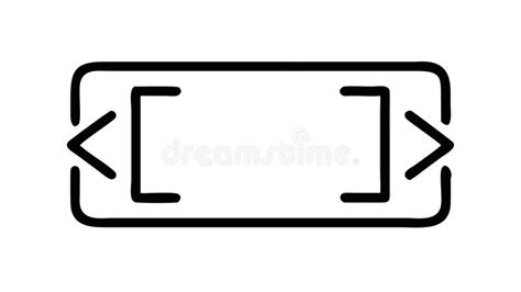 Code Brackets Icon For Programming Or Technical Concepts Vector Design