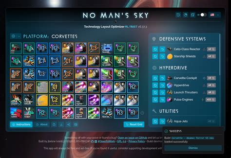 Nms Optimizer Calculateur De Disposition Technologique Et De Bonus De