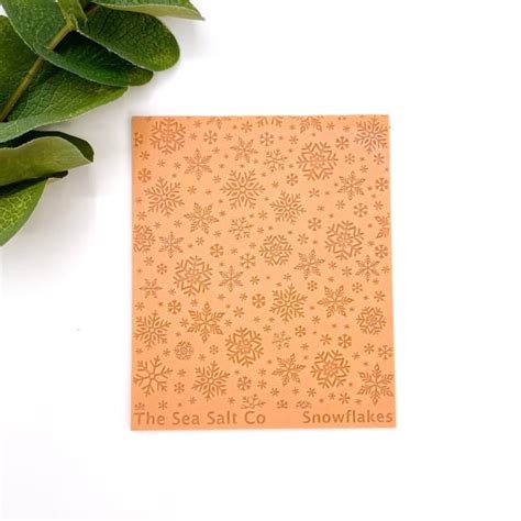 Snowflake Texture Sheet The Sea Salt Co Clay Cutters