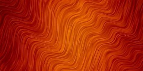 Light Orange Vector Template With Curved Lines Bright Illustration With Gradient Circular Arcs