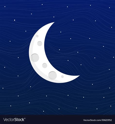 Blue Crescent Moon