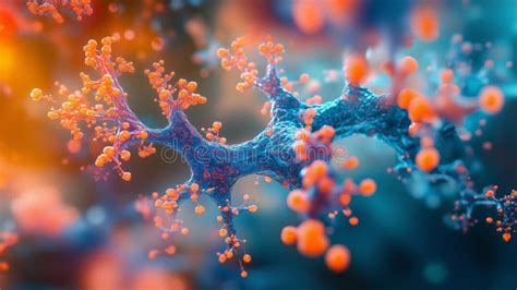 Exploring The Intricate Beauty Of A Neuro Map In Vivid Colors And Textures Stock Image Image