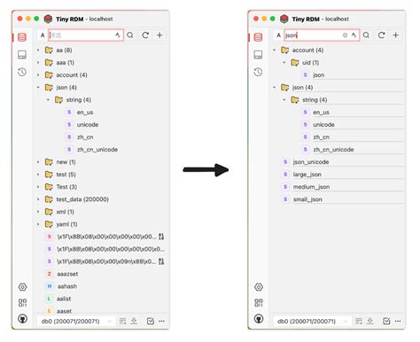 key filtering and matching queries tiny rdm
