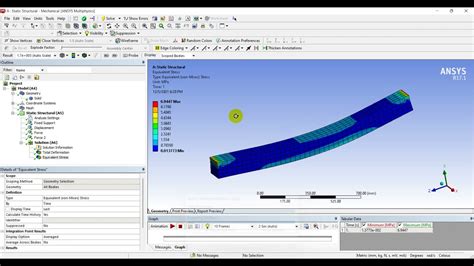 Ansys Workbench Tutorial Cantilever Beam With Point Load Static