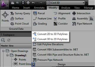 Civil D D And D Polyline Conversion Ideate Inc