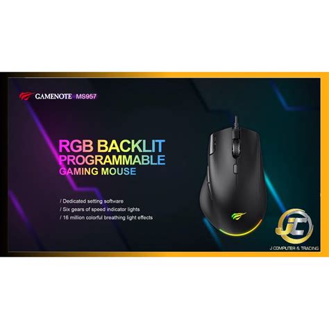 Gamenote Rgb Gaming Mouse Ms957 Shopee Malaysia